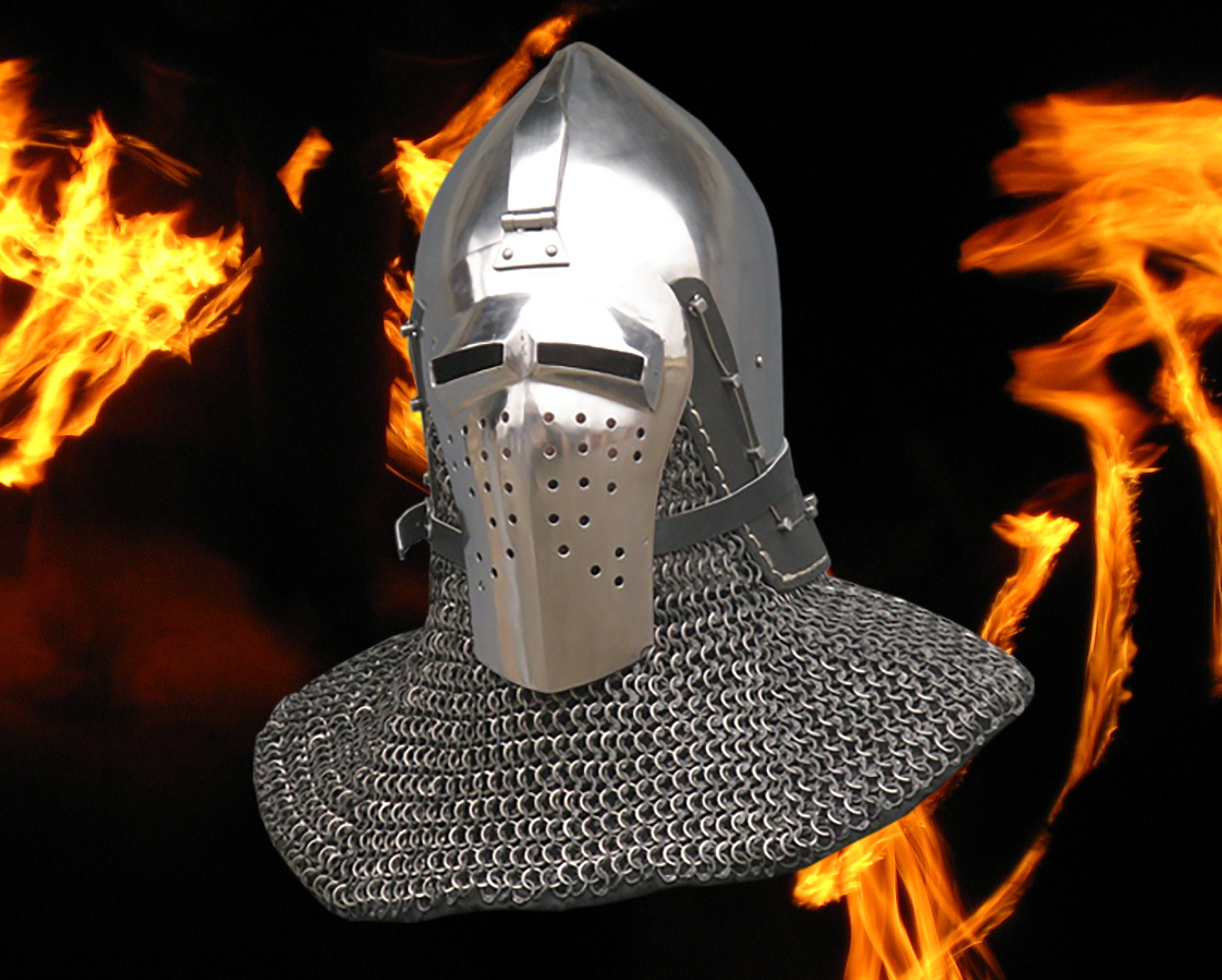 Medieval Buhurt Bascinet Best Middle Ages Replica Helmet for | Etsy