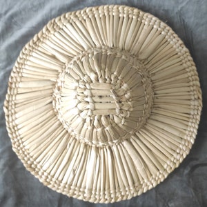 LARP Summer Headgear, Woven Reedmace Hat of SCA Medieval Reenactors ...