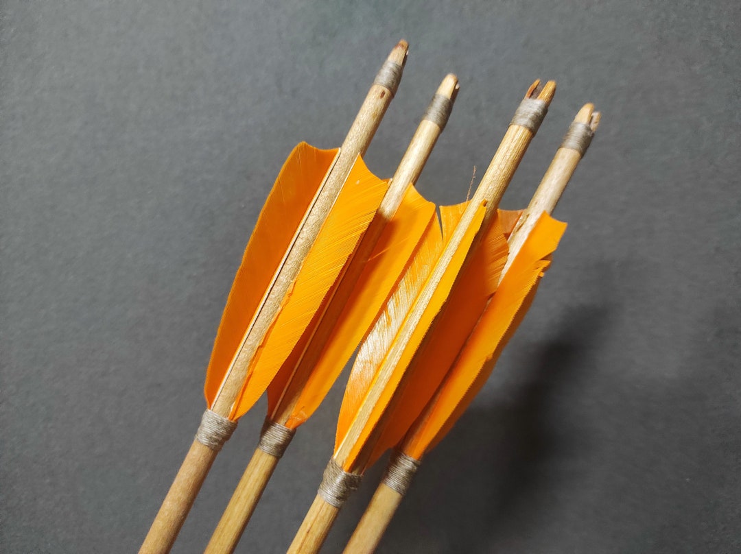 Archery Arrows Many Colors, Wooden Arrows Set, Traditional Arrows With ...