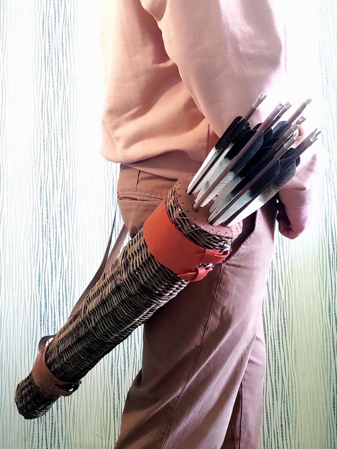 Traditional Willow Archery Quiver: Medieval, Viking, and Kyudo Arrows ...