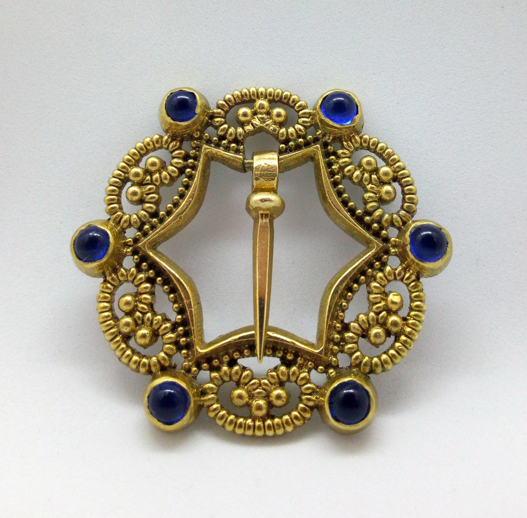 Medieval Fibula Brooch Replica, Wool Cloak Renaissance Jewelry, SCA ...
