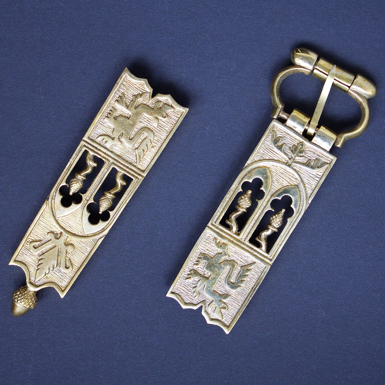 Medieval German Belt Set – Replica Brass Hardware for Leather Belts (24 ...