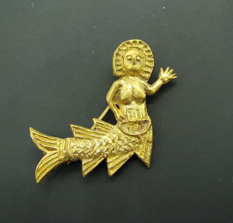 Medieval Mermaid Brooch Replica 15th Century Pilgrim Badge | Etsy