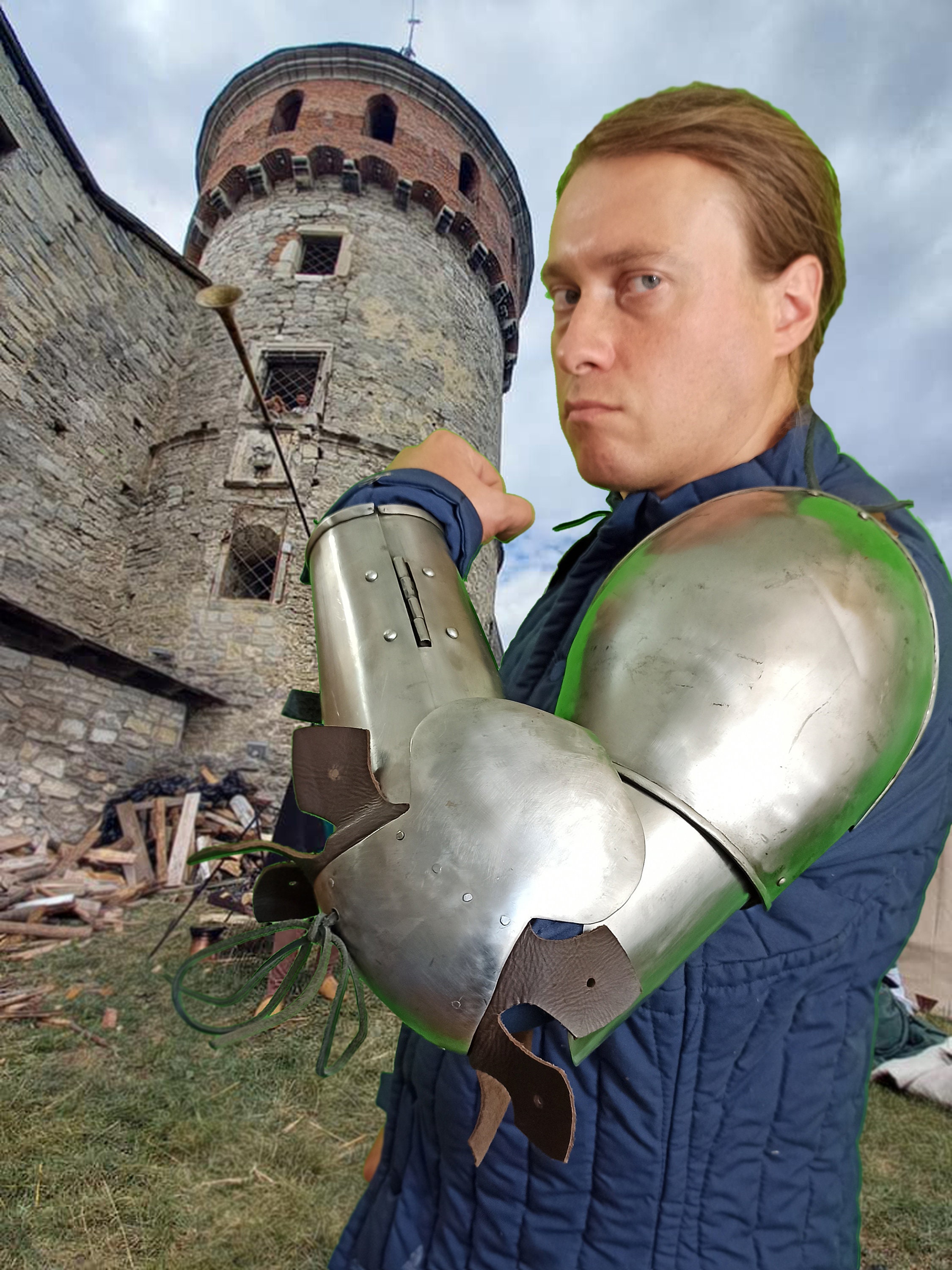 Rerebraces Medieval Upper Arms Armor Knights Biceps | Etsy