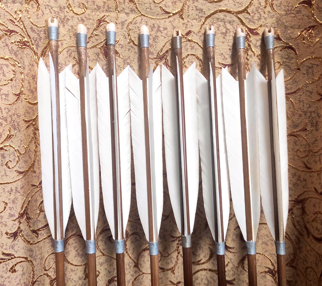 Japanese Traditional Arrow Set – Kyudo \ Yumi Bamboo Arrows 33″ Long - Etsy