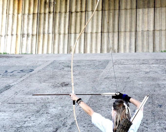 Traditional Japanese Yumi Bow – Samurai Archery Asymmetrical Long Bow ...