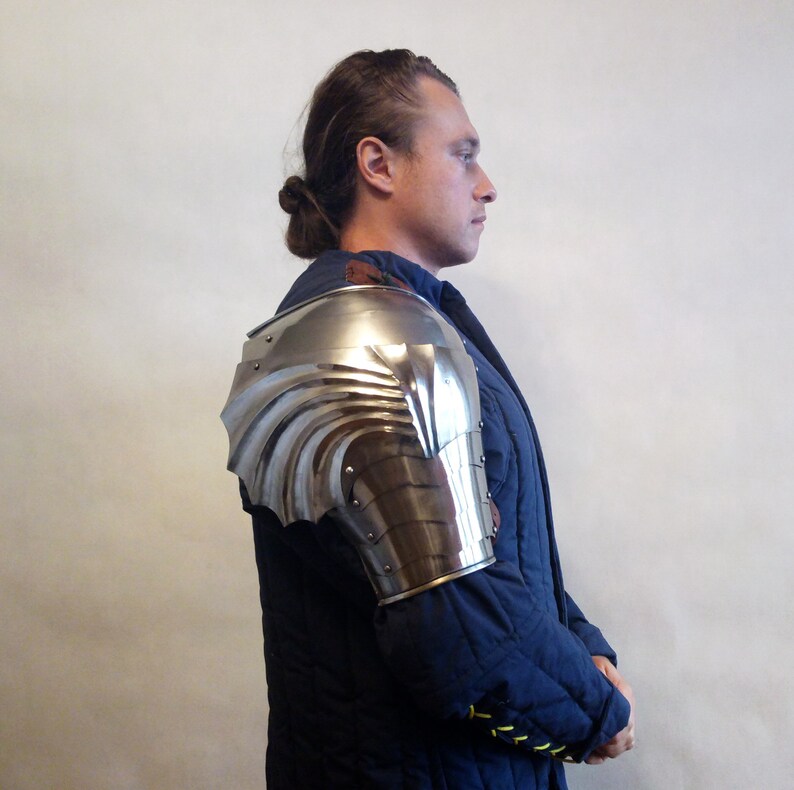 Gothic Medieval Pauldrons for Knights Full Armor 14th Century - Etsy