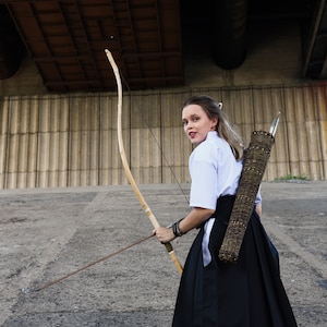 Yumi Hankyu Custom Black Bow Japanese Traditional Bamboo Bow 半弓 Kyudo ...