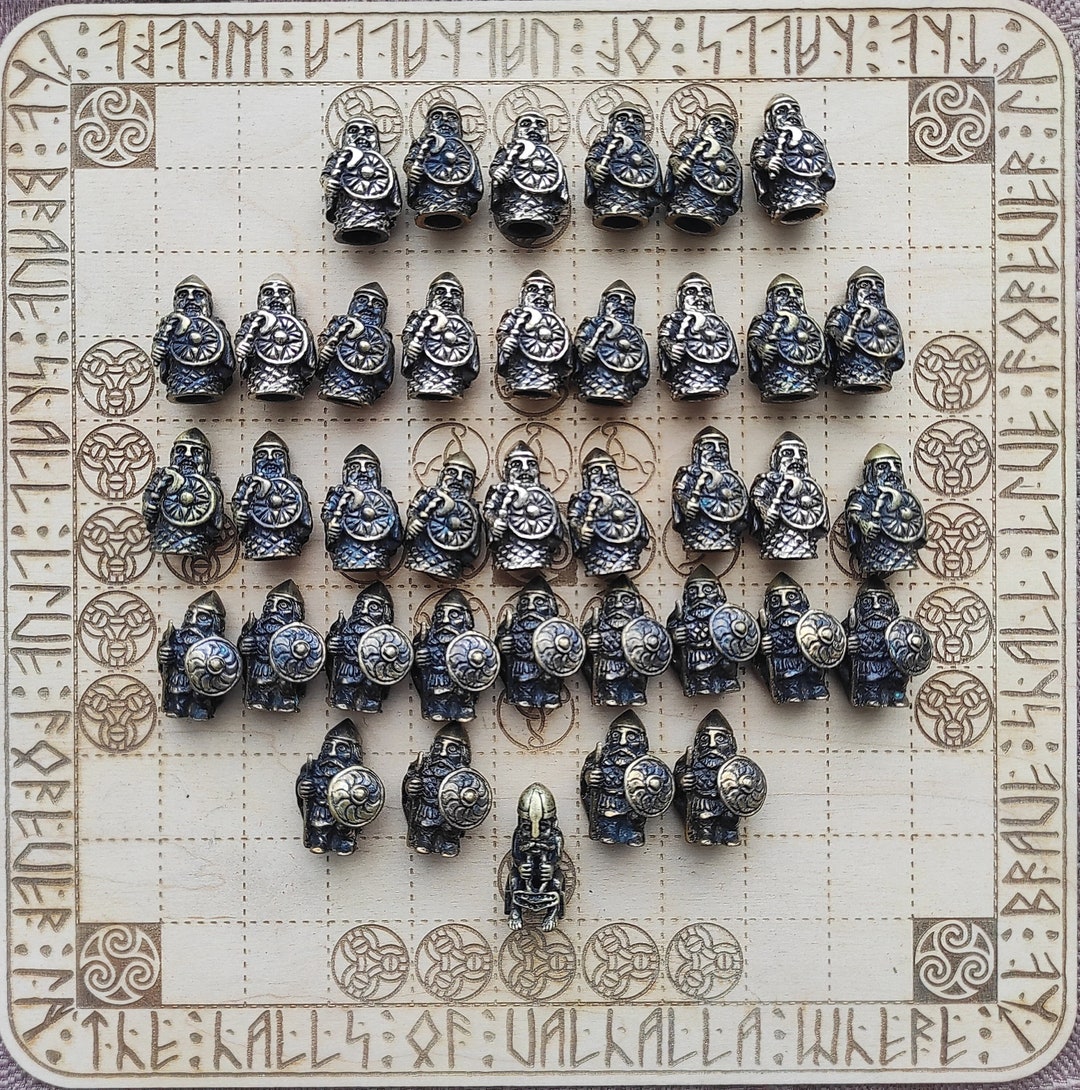 Hnefatafl Board Game Premium Set, Viking Chess, Portable Tafl Board ...