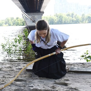 Traditional Japanese Yumi Bow – Samurai Archery Asymmetrical Long Bow ...