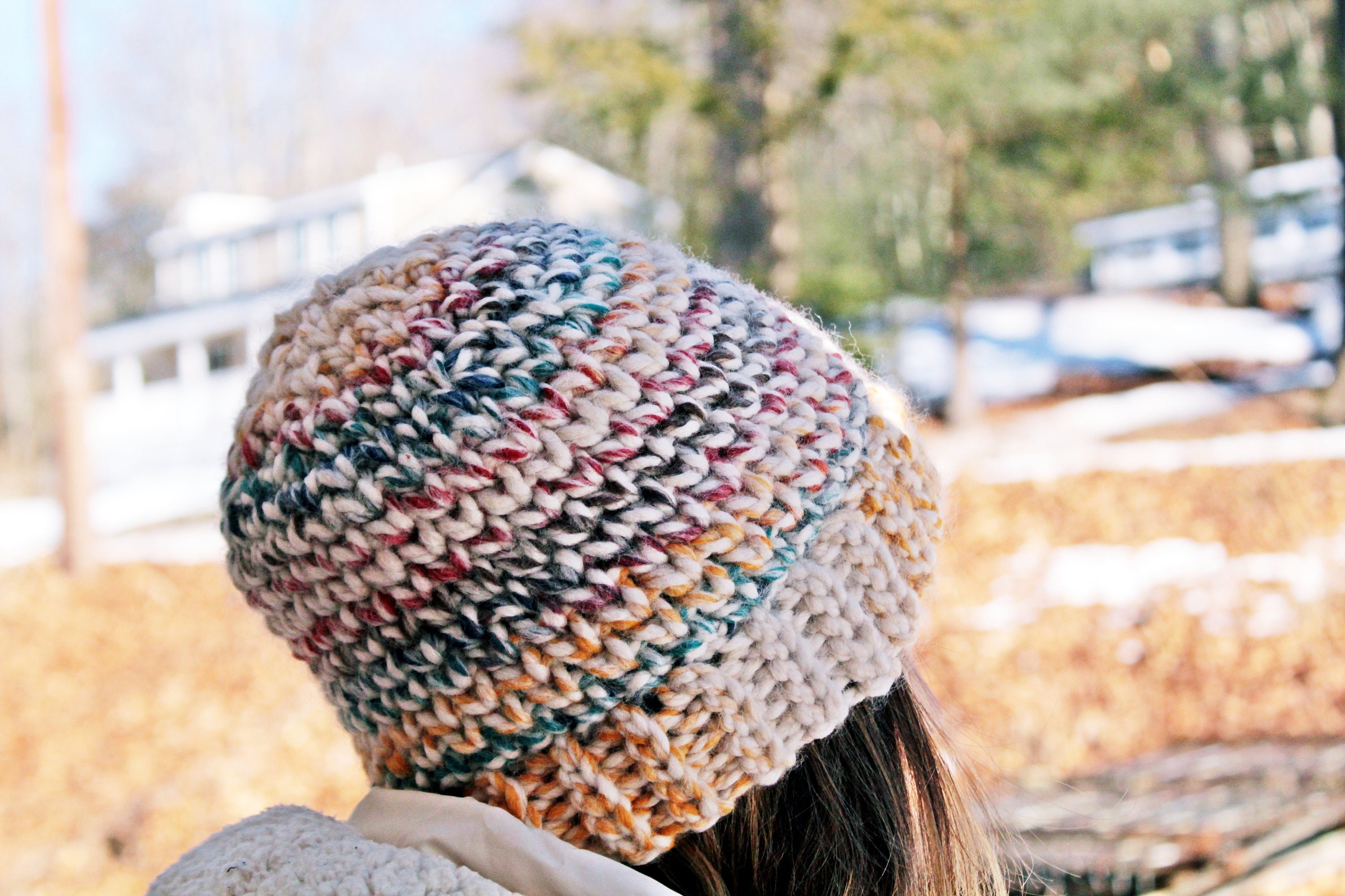 Thick and Quick Bulky Crochet Beanie Pattern - Etsy