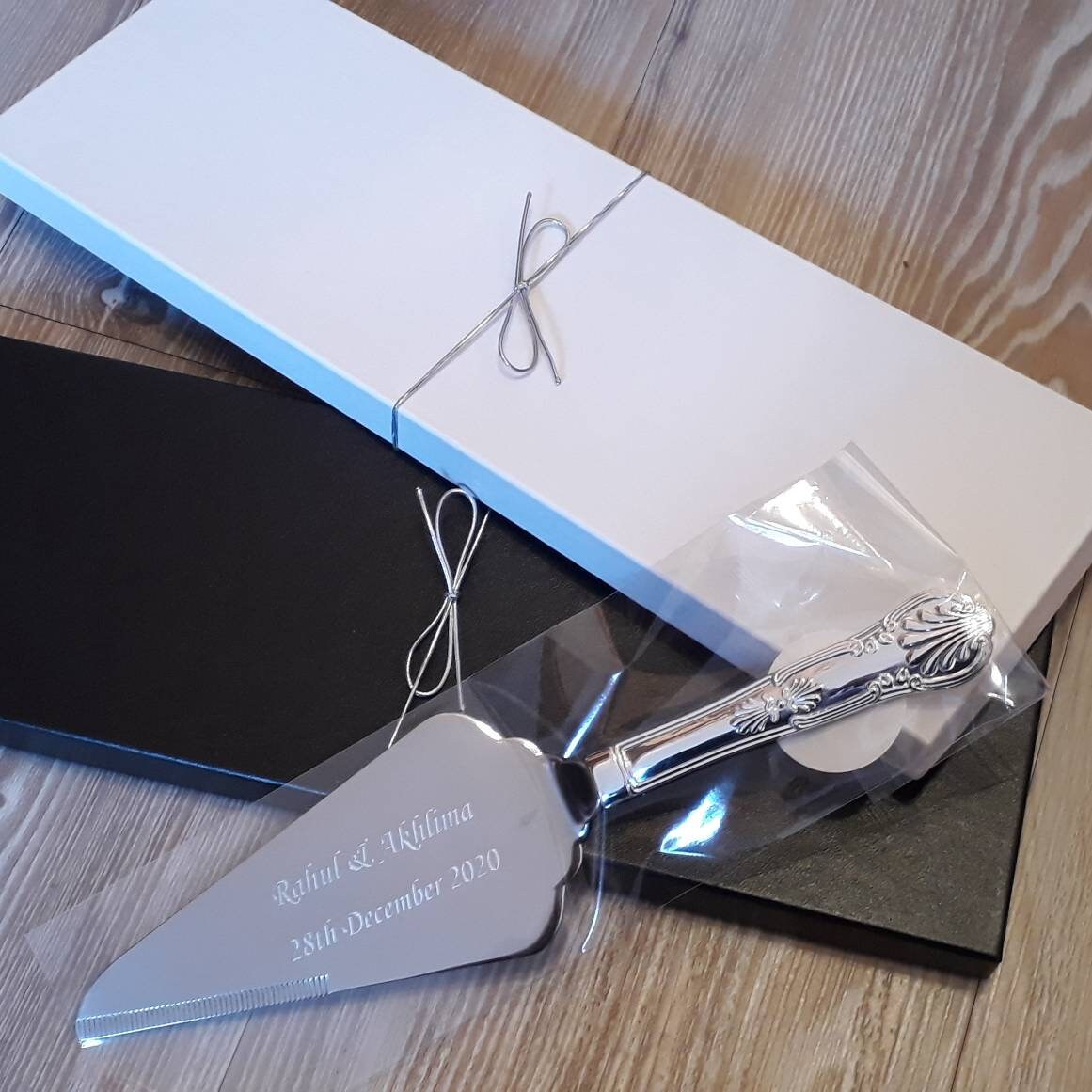 Engraved Cake Slice Server Personalised Custom Wedding | Etsy