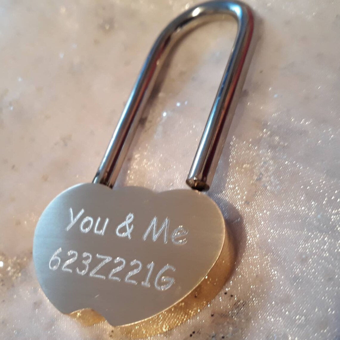 Engraved Solid Brass Personalised Padlock - Lock Your Love - Forever ...