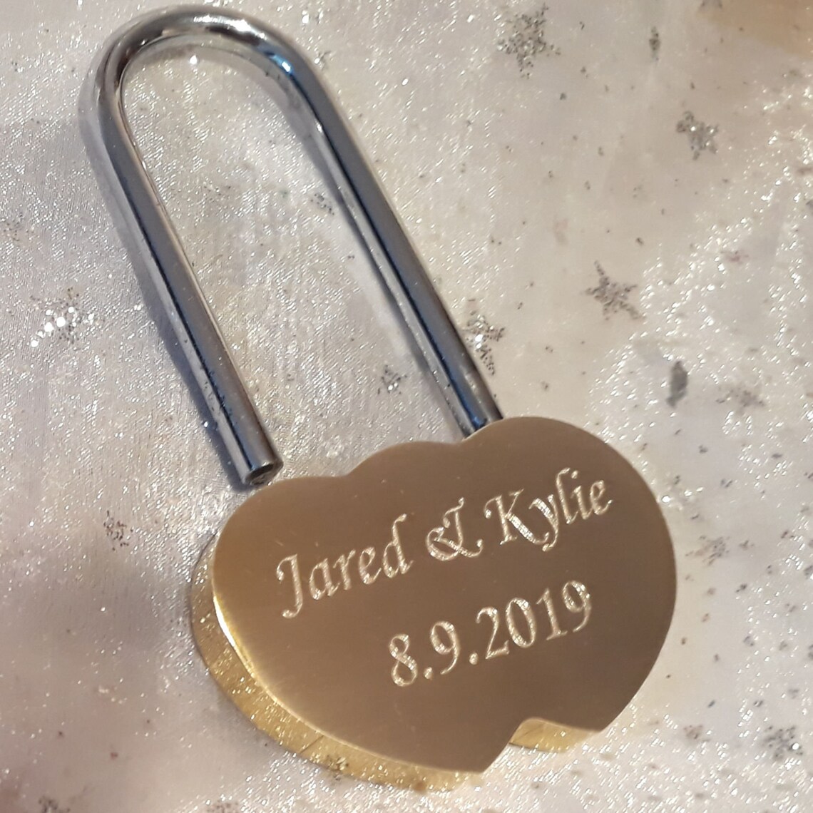 Engraved Solid Brass Personalised Padlock - Lock Your Love - Forever ...