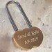 Engraved Solid Brass Personalised Padlock - Lock Your Love - Forever ...