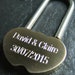 Engraved Solid Brass Personalised Padlock - Lock Your Love - Forever ...