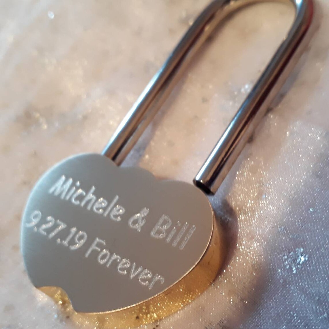 Engraved Solid Brass Personalised Padlock Lock Your Love - Etsy UK