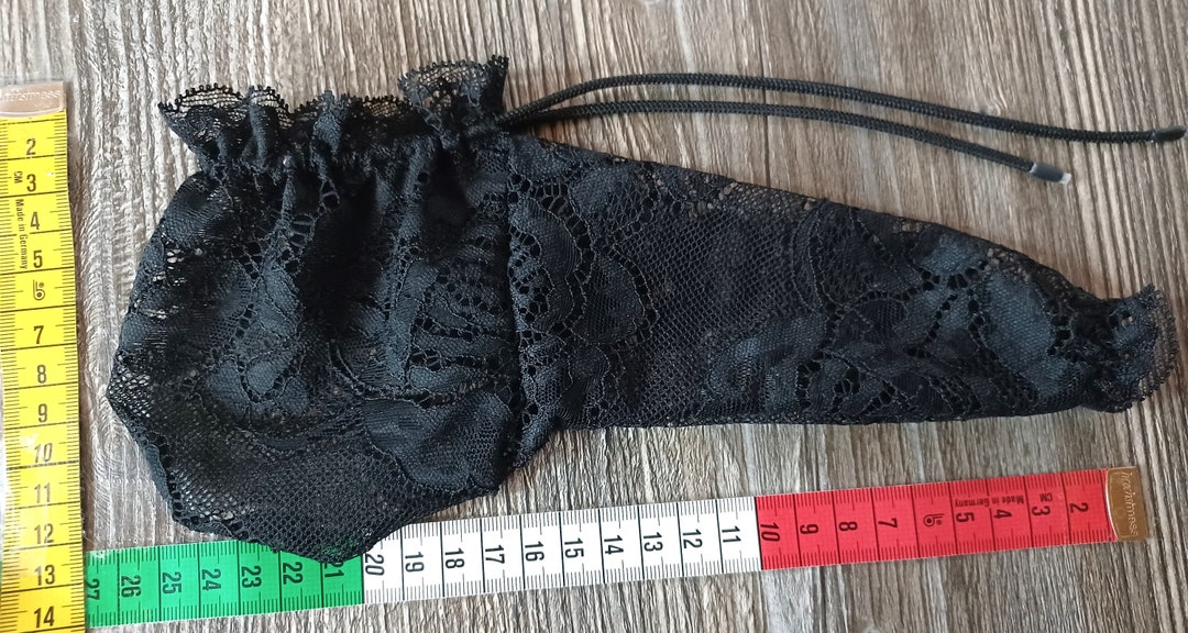 Mature Adult Only Penis Sock Black Lace Willi Pajamas Transparent ...