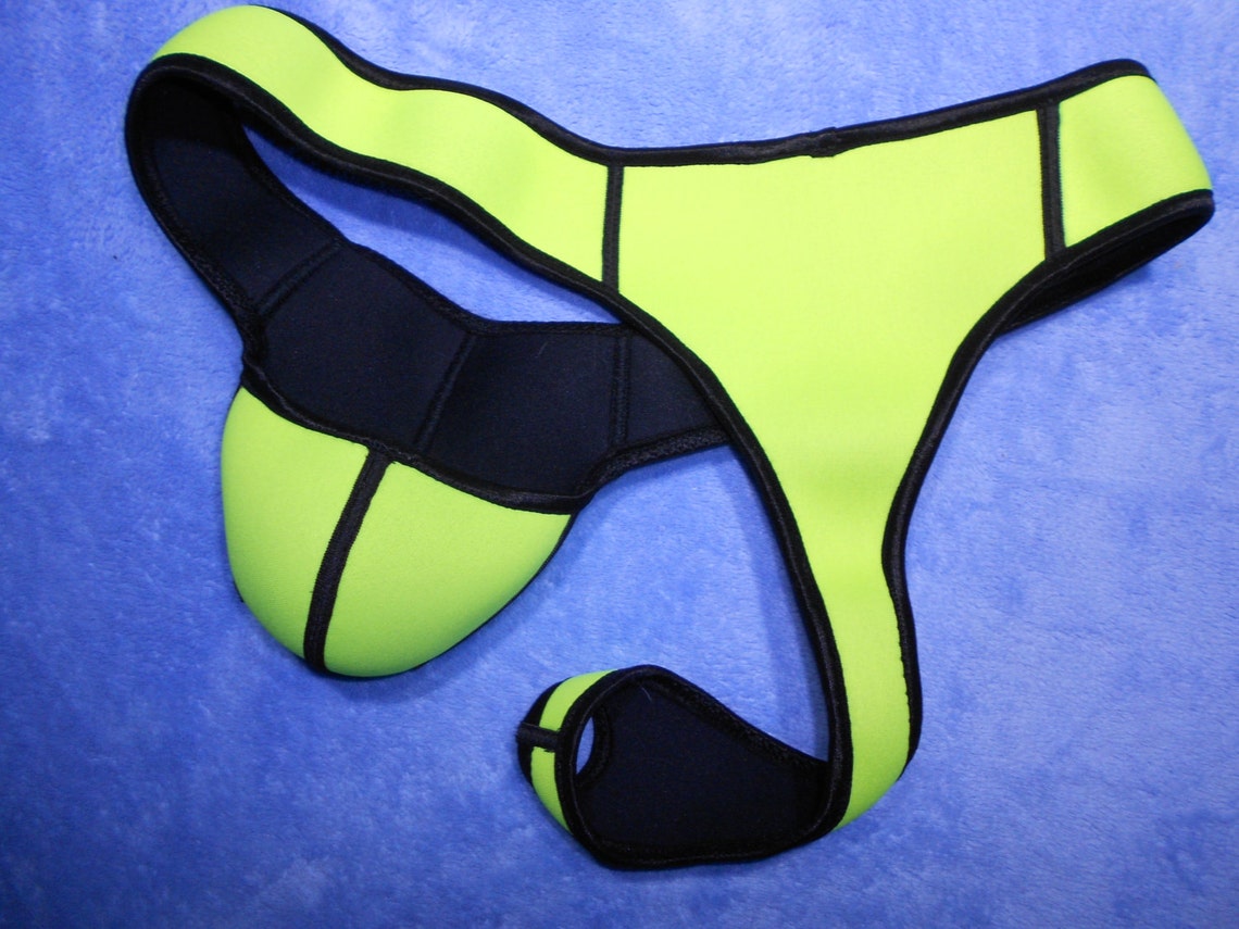 Herren Dessous Lingerie Lasso-String neongelb G-Sting sexy | Etsy