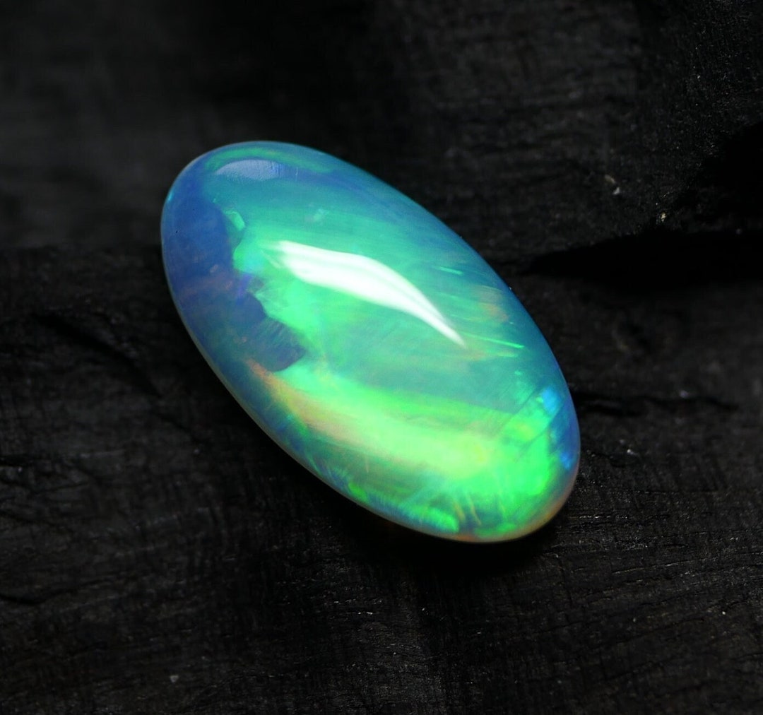 3.50 Cts Natural Ethiopian Opal Oval Cabochon, Opal, 9x16.5 MM Loose Gemstone Making Jewelry. - Etsy