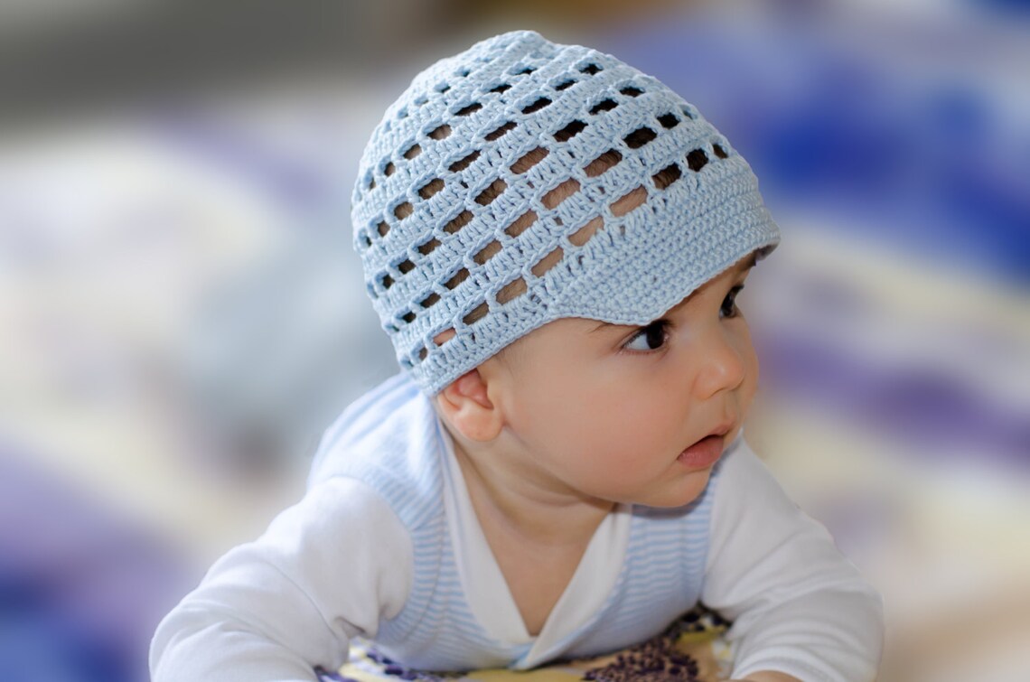 Baby Visor Beanie Crochet Baby Boy Hat Baby Newsboy Hat - Etsy