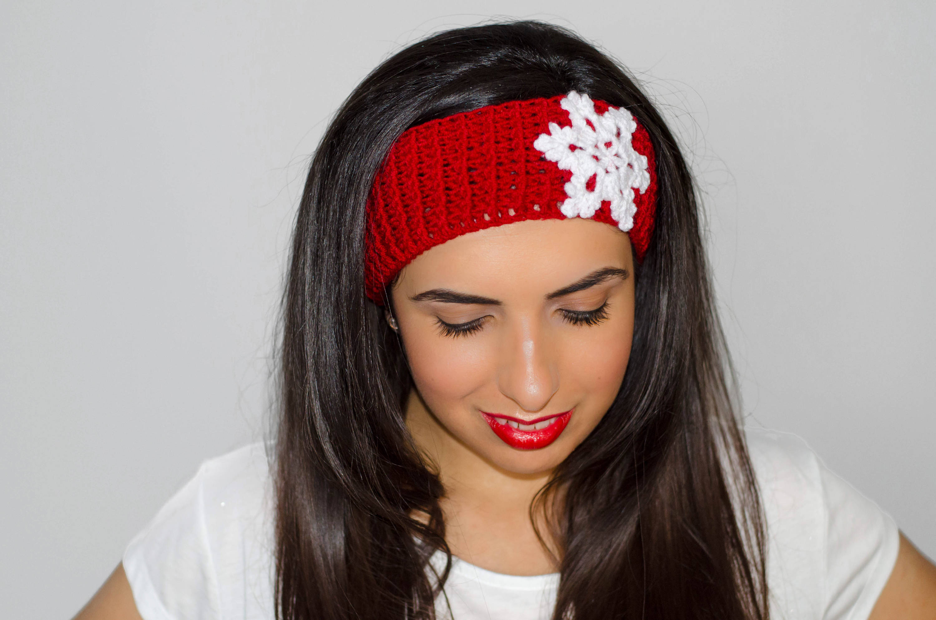 Christmas Headband, Snowflake Headband, Womens Headband, Snowflake ...