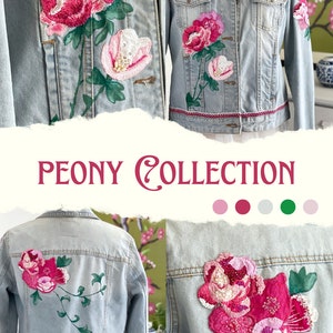 Hand Embroidered Denim Jacket for Women | Send in Service for Custom Design and Make ...
