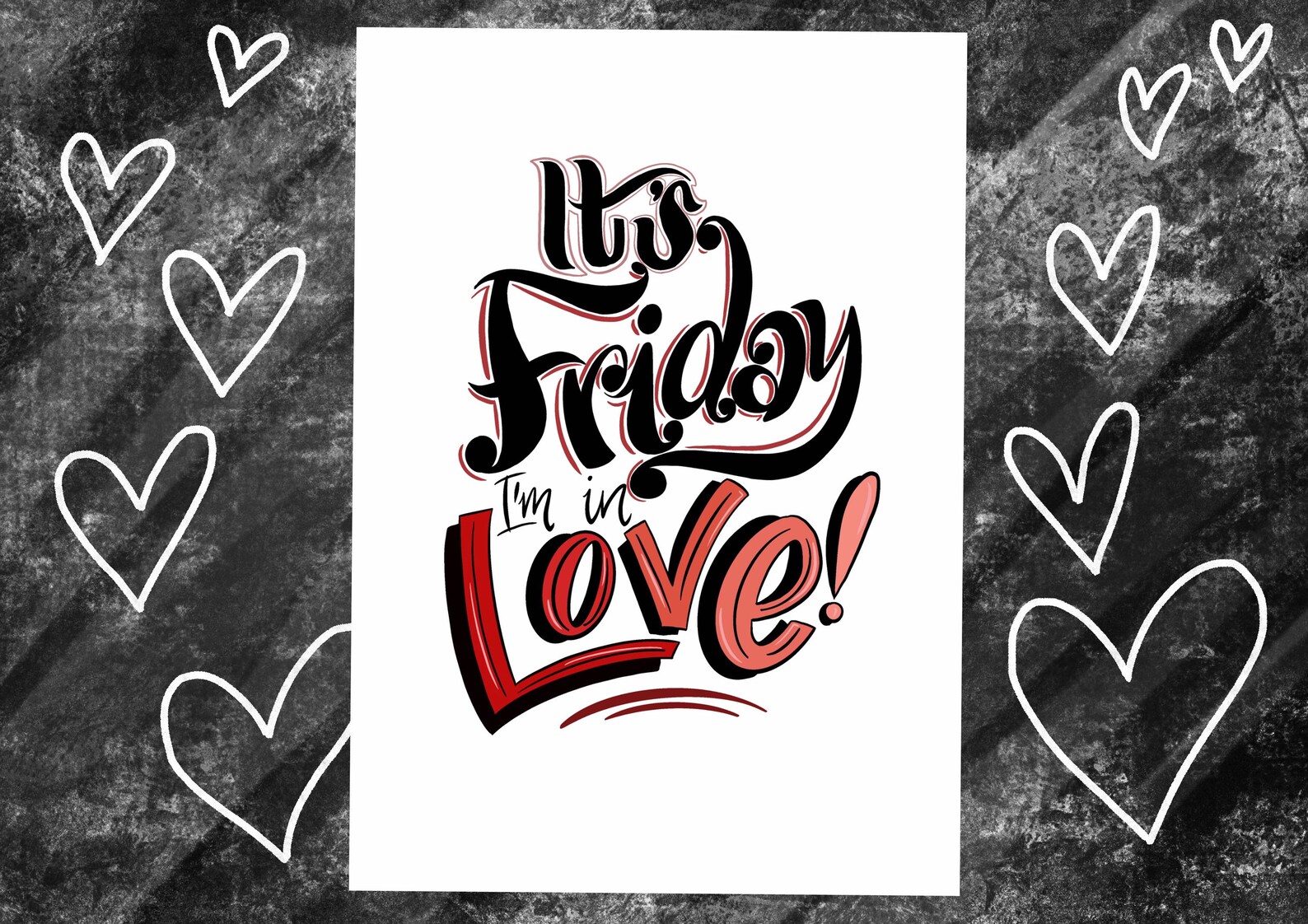 Lyric Print - the Cure It’s Friday I’m in LOVE - Etsy