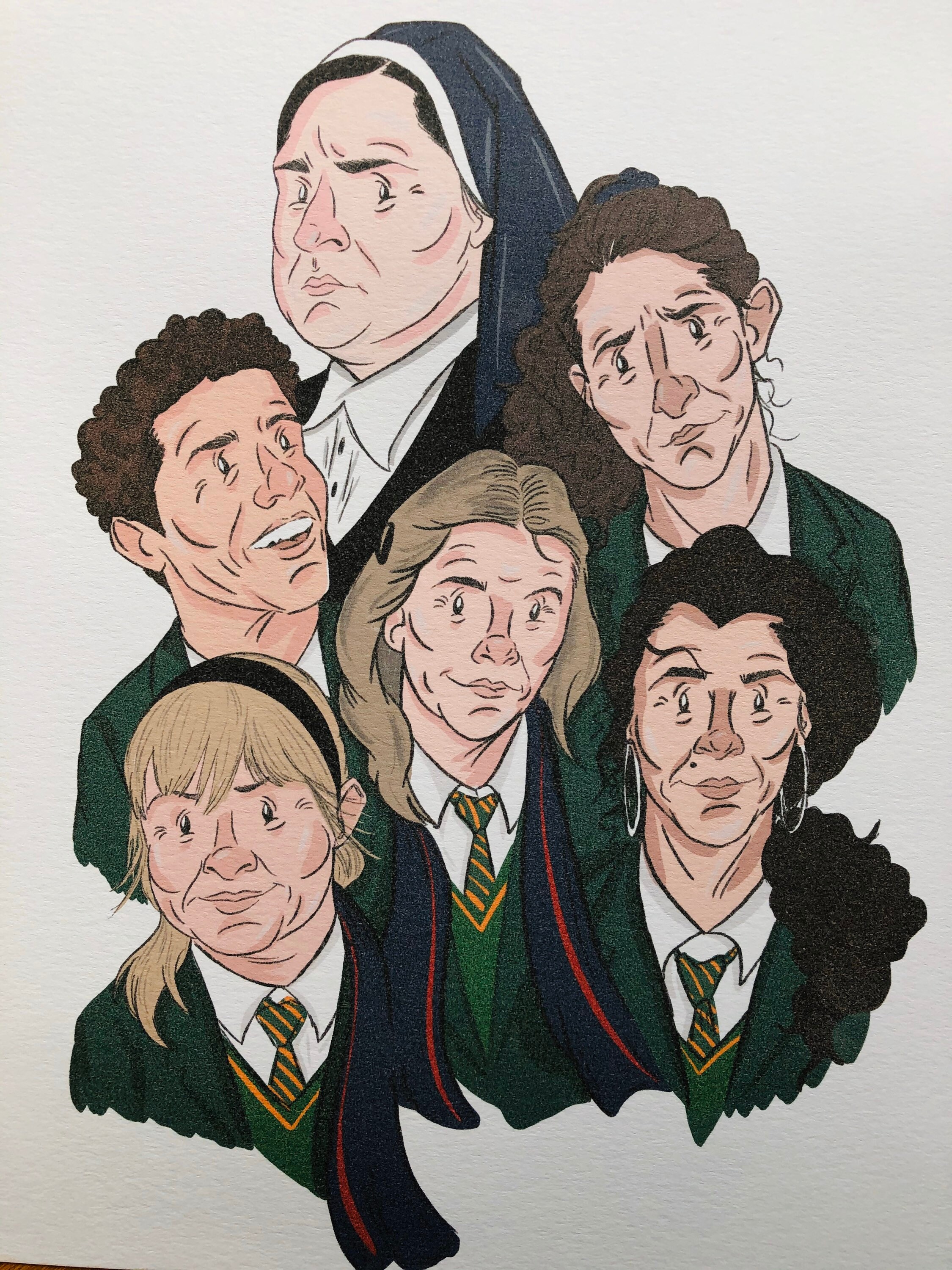 Derry Girls Illustrated Print - Etsy