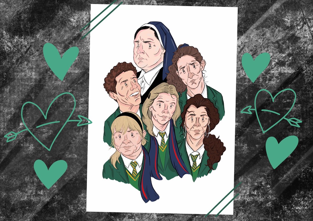 Derry Girls Illustrated Print - Etsy