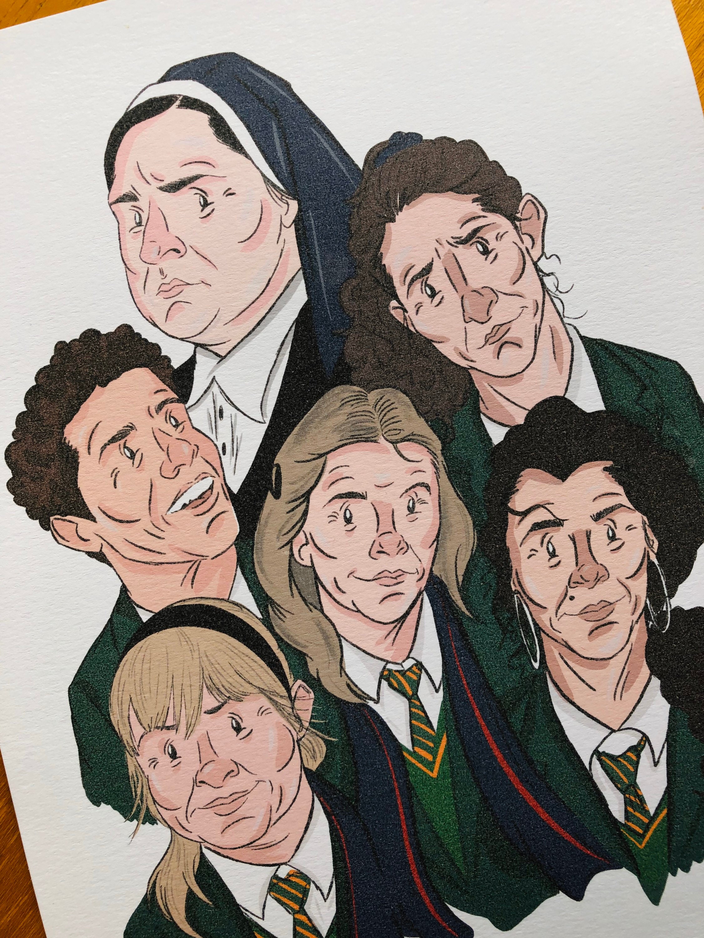 Derry Girls Illustrated Print - Etsy