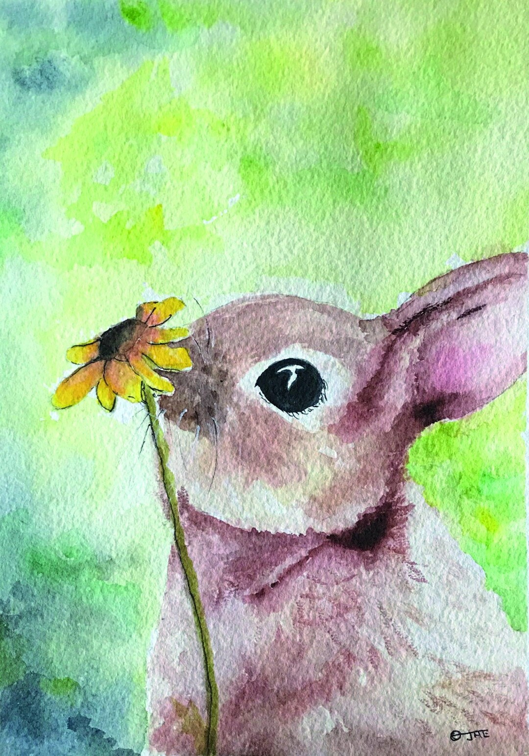 Sniffer, Bunny, Rabbit, Digital Art Print - Etsy