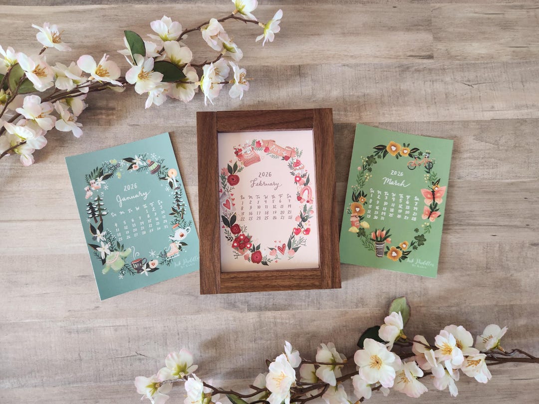 2025 | 2026 Calendar | Adelaide Calendar With Frame | Pick Start Month ...