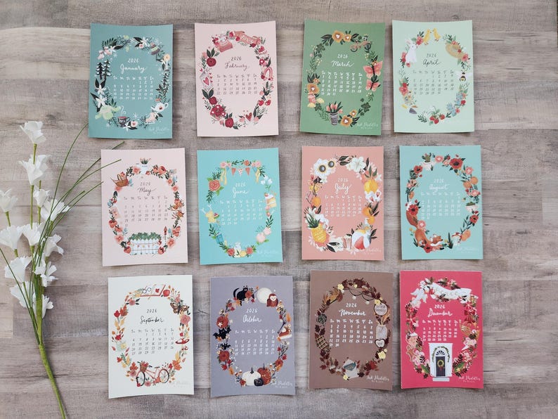 2026 | 2027 Calendar | Adelaide Calendar With Frame | Pick Start Month ...