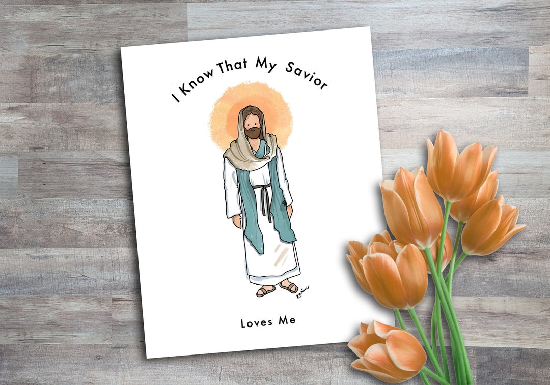 Instant Digital Download | Printable Picture of Christ | I Know That My ...