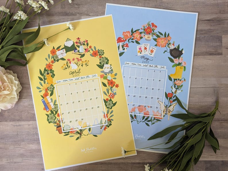 2026 | 2027 Calendar | Clementine Wall Calendar Refill Pages | 11x17 ...