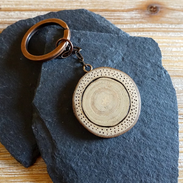 Wooden Key Ring - Etsy