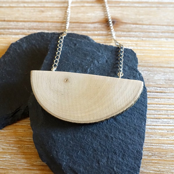Wood Slice Necklace - Etsy