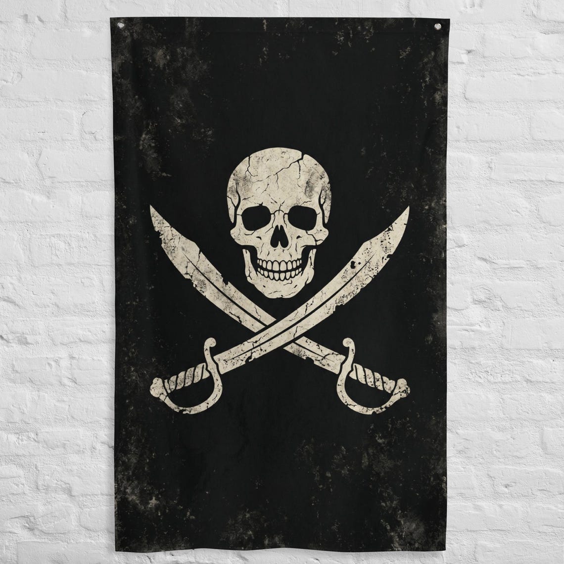 Bandeira Pirata | Arte Náutica de Parede | Decoração de História Naval ...