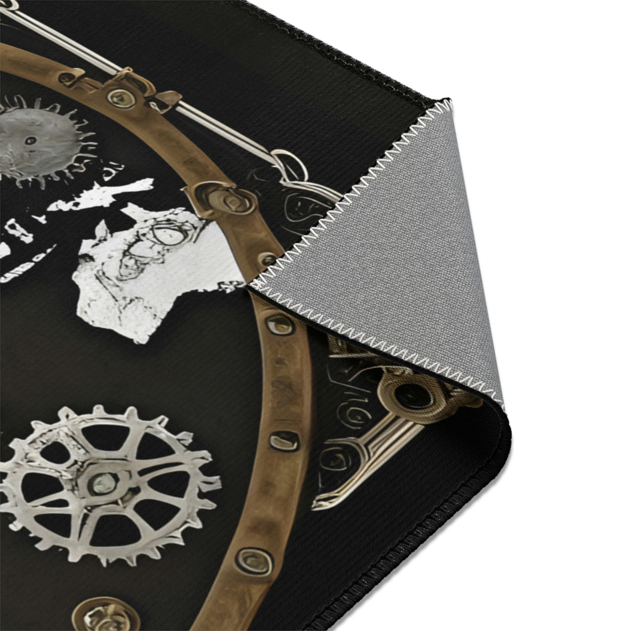 Area Rug | Steampunk World Map Area Rug | Add a Touch of Victorian ...