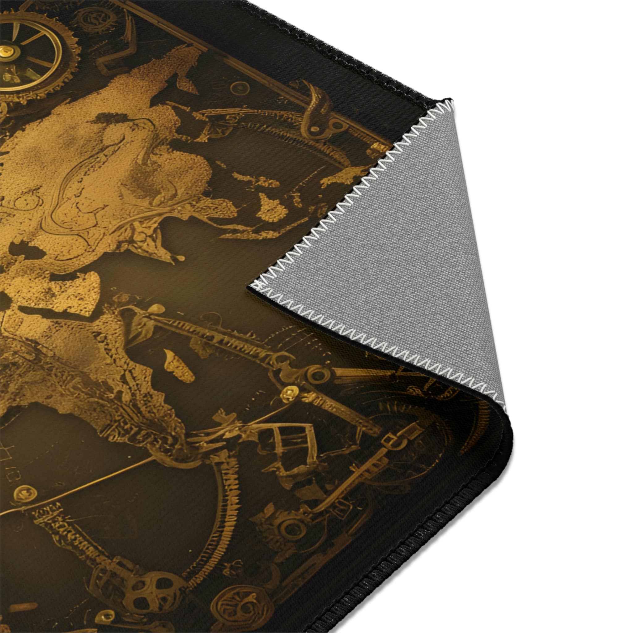 Area Rug Steampunk World Map Area Rug Add a Touch of Victorian Charm ...