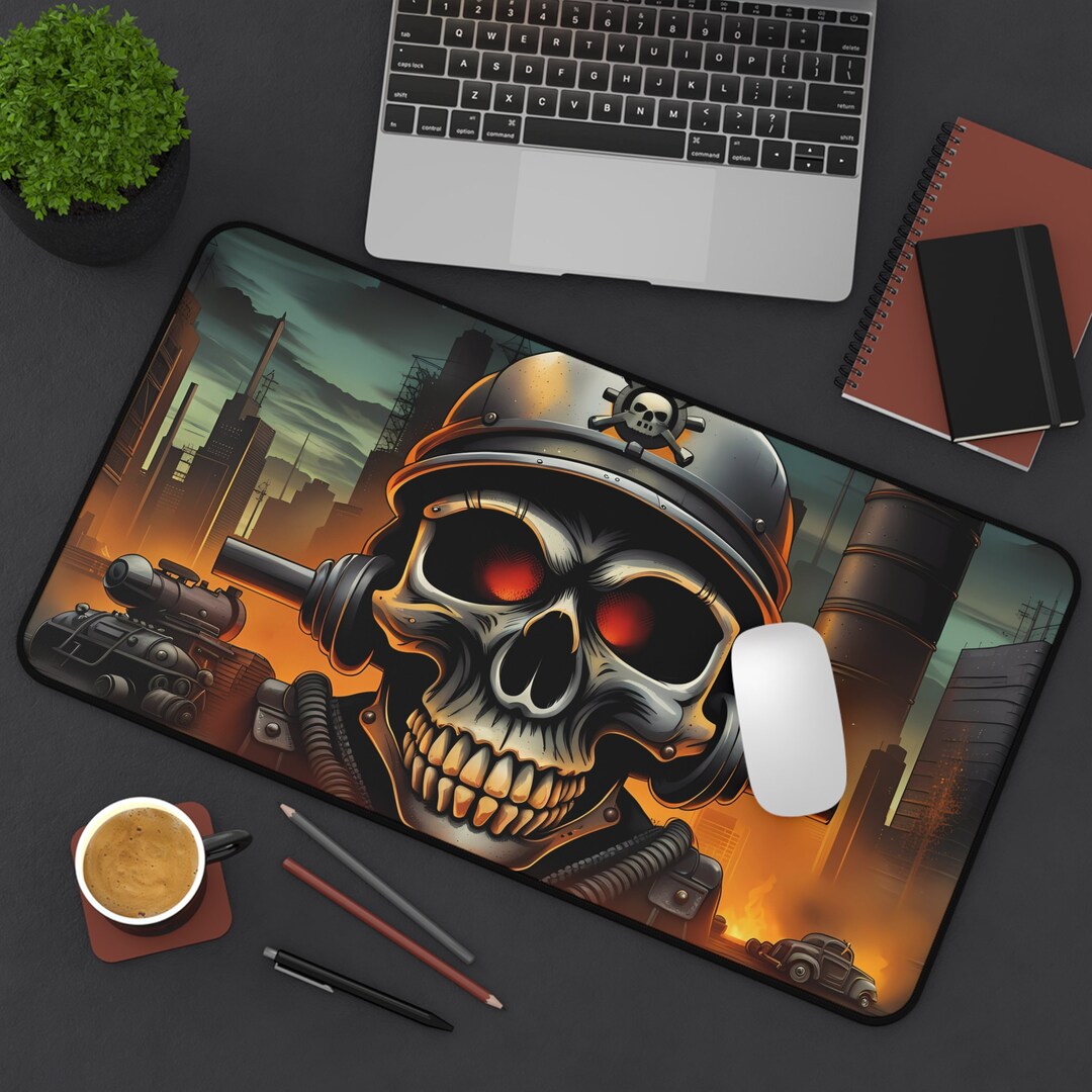 Diesel Skull Desktop and Gaming Mat Industrial Elegance Mouse Pad ...