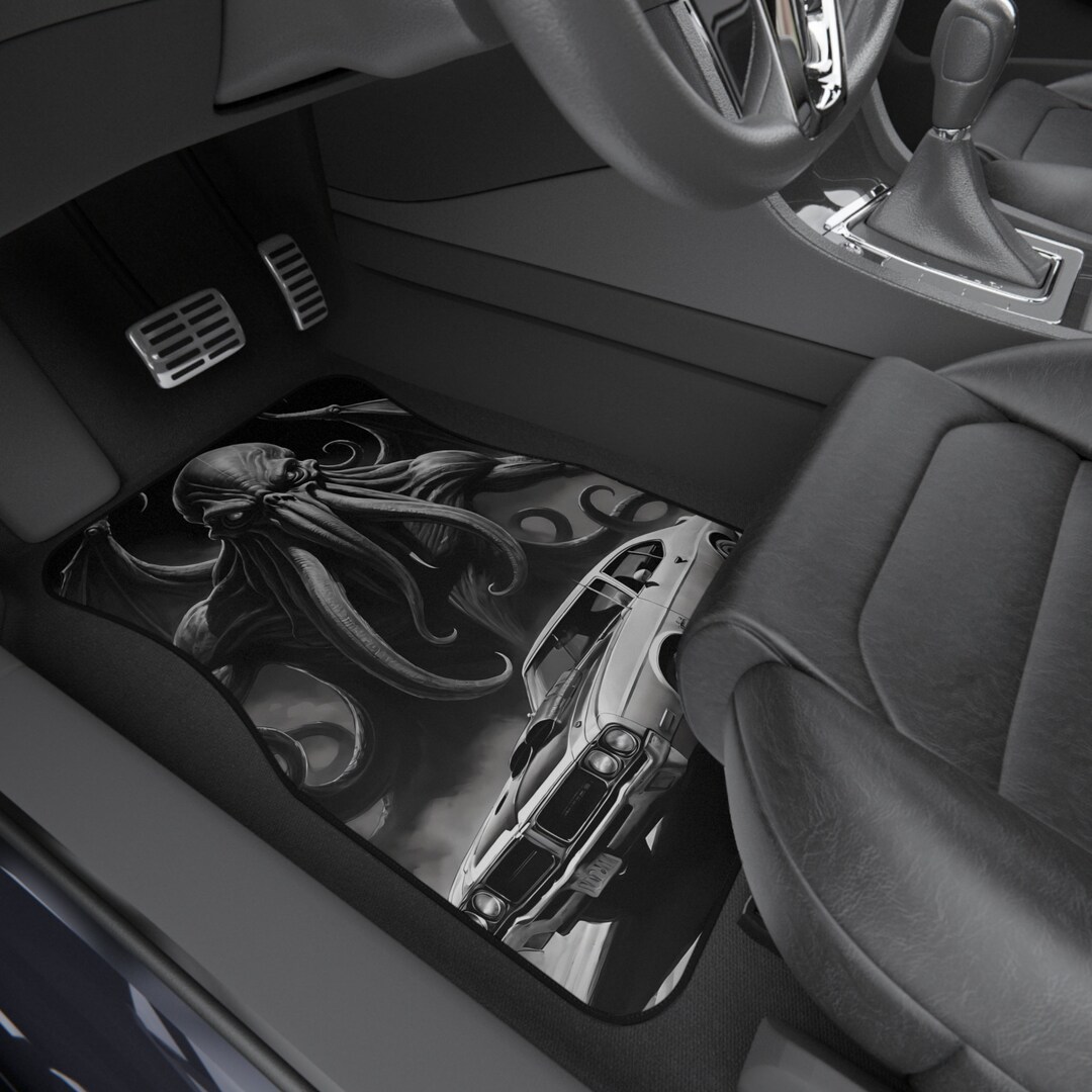 Cthulhu Car Mat Monster Truck Inspired Hot Rod Rat Rod Vintage Car ...