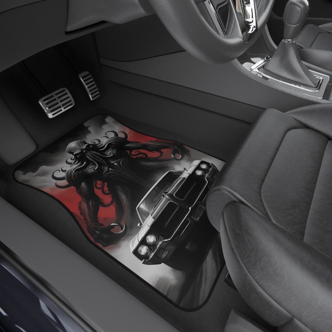 Cthulhu Car Mat Monster Truck Inspired Hot Rod Rat Rod Vintage Car ...