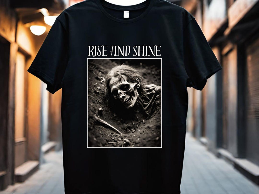 Goth Horror Shirt Ironic Gothic Horror With Positive Vibes Alternative ...