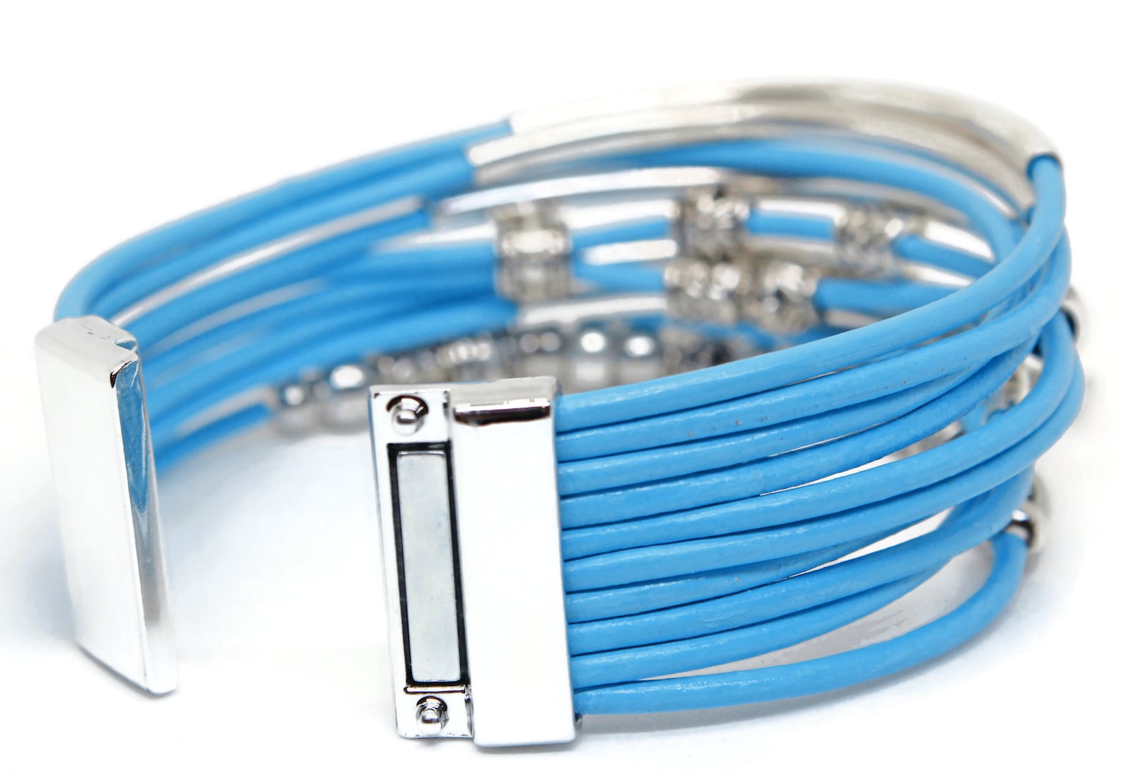 Judaic Leather Stack Bracelet Choose Charms & Color Jewish - Etsy