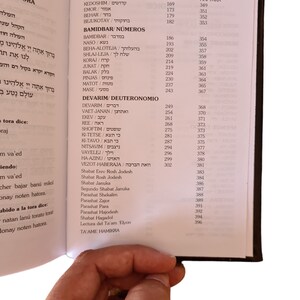 Leather Jewish Torah Book Hebrew Spanish Jewish Chumash Torah Book Con ...