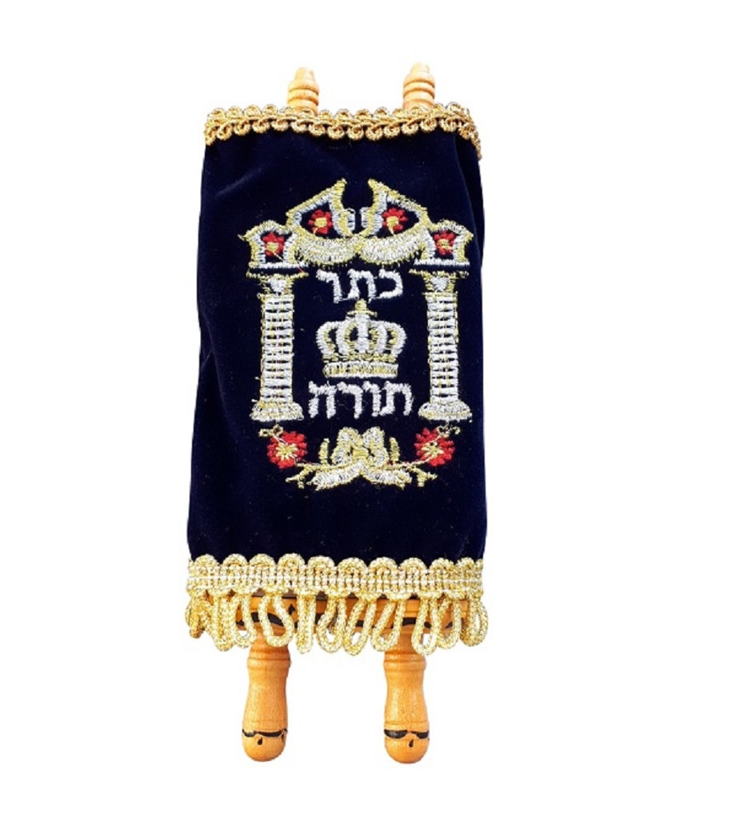 Small Judaica Beautiful Sefer Torah Scroll Hebrew Jewish Bible Medium Size 20 CM - Etsy