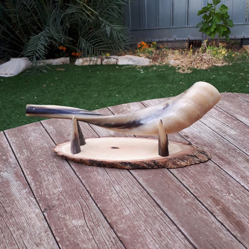 Shofar Stand Holder Ram Horn Shofar Trumpet from Israel Full | Etsy