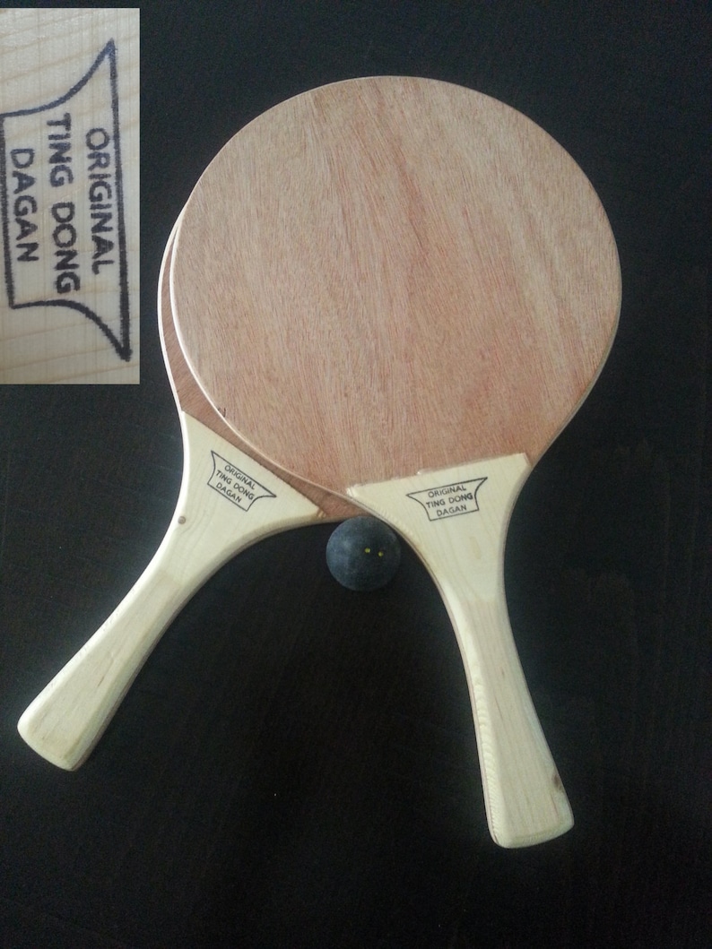 Beach Game Matkot Original TING-DONG 2 Racquet Matkot Paddles + Ball - Etsy